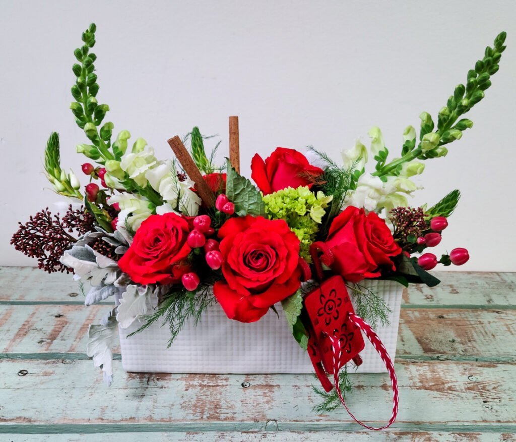 Winter Rose Display | Petals Plus Floral Design